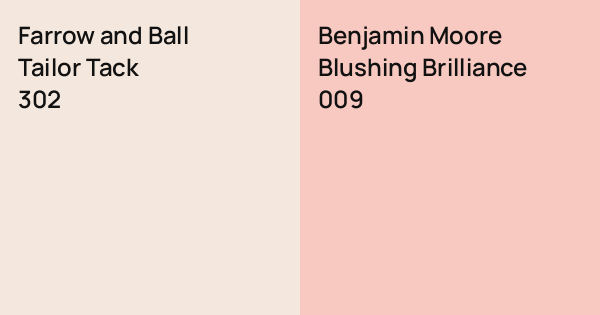 Farrow and Ball Tailor Tack vs. Benjamin Moore Blushing Brilliance ...