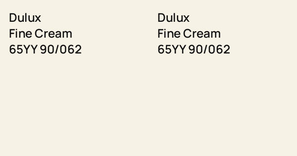 Dulux Fine Cream vs. Dulux Fine Cream comparison