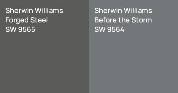 Sherwin Williams Forged Steel vs. Sherwin Williams Before the Storm ...