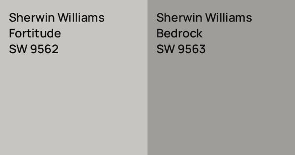 Sherwin Williams Fortitude vs. Sherwin Williams Bedrock comparison