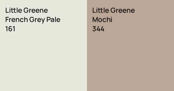 Little Greene French Grey Pale vs. Little Greene Mochi comparison