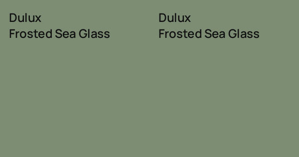 Dulux Frosted Sea Glass vs. Dulux Frosted Sea Glass comparison