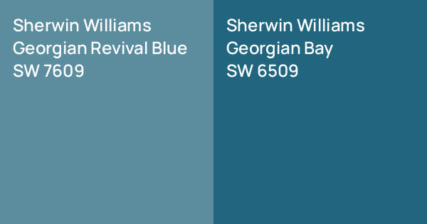Sherwin Williams Georgian Revival Blue vs. Sherwin Williams Georgian ...