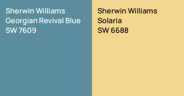 Sherwin Williams Georgian Revival Blue vs. Sherwin Williams Solaria ...