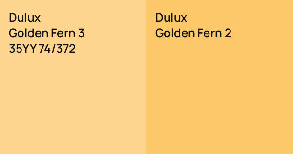 Dulux Golden Fern 3 vs. Dulux Golden Fern 2 comparison