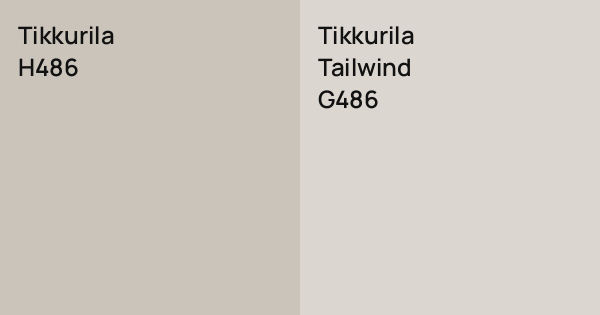 Tikkurila H486 vs. Tikkurila Tailwind comparison