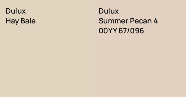 Dulux Hay Bale vs. Dulux Summer Pecan 4 comparison