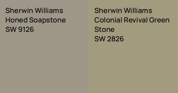 Sherwin Williams Honed Soapstone vs. Sherwin Williams Colonial Revival ...