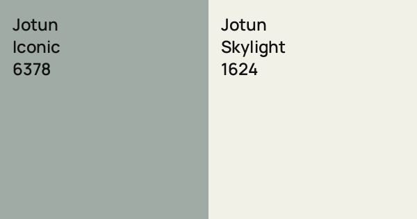 Jotun Iconic vs. Jotun Skylight comparison