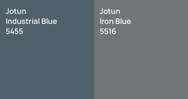 Jotun Industrial Blue vs. Jotun Iron Blue comparison