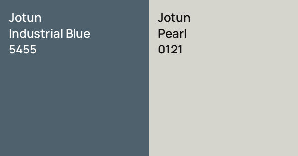 Jotun Industrial Blue vs. Jotun Pearl comparison