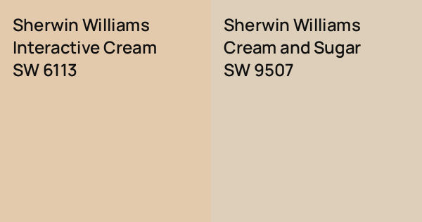Sherwin Williams Interactive Cream vs. Sherwin Williams Cream and Sugar ...