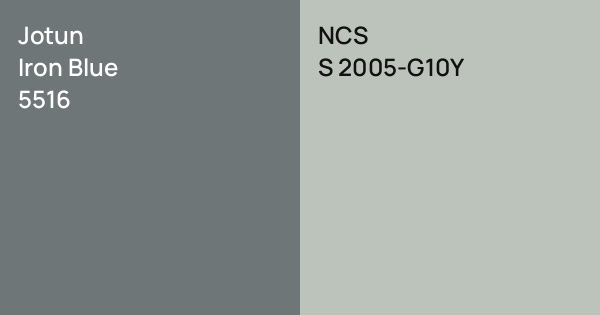 Jotun Iron Blue vs. NCS S 2005-G10Y comparison