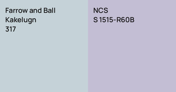 Farrow and Ball Kakelugn vs. NCS S 1515-R60B comparison