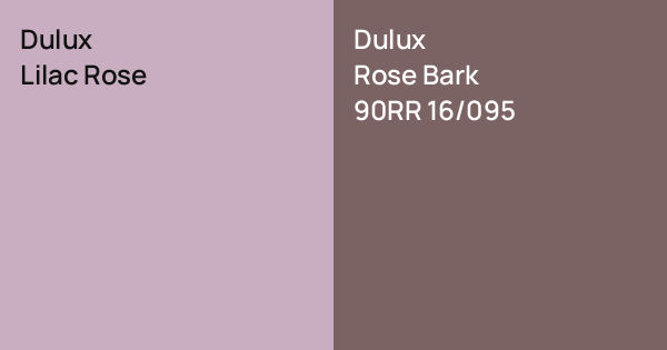 Dulux Lilac Rose vs. Dulux Rose Bark comparison