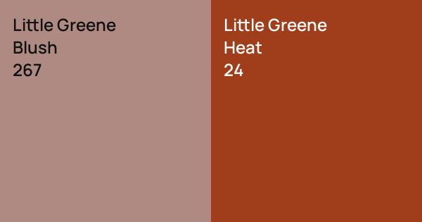Little Greene Blush vs. Little Greene Heat comparison