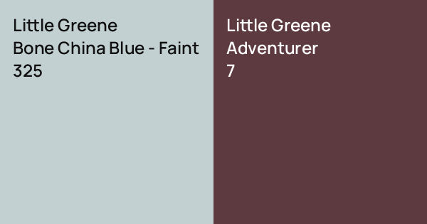 Little Greene Bone China Blue - Faint vs. Little Greene Adventurer ...