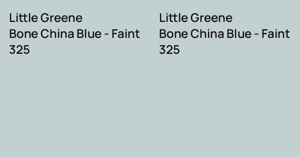 Little Greene Bone China Blue - Faint vs. Little Greene Bone China Blue - Faint comparison