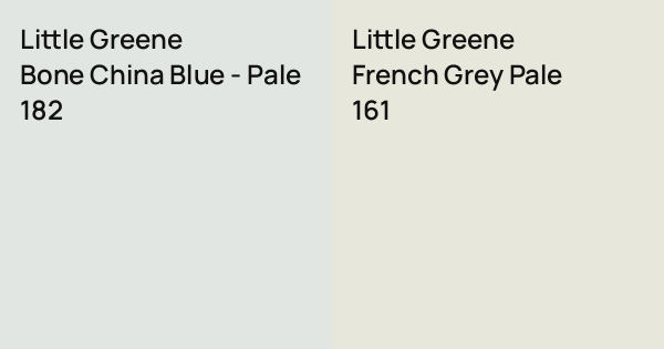 Little Greene Bone China Blue - Pale vs. Little Greene French Grey Pale ...