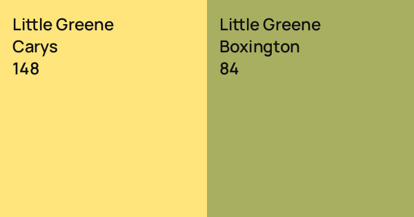 Little Greene Carys vs. Little Greene Boxington comparison
