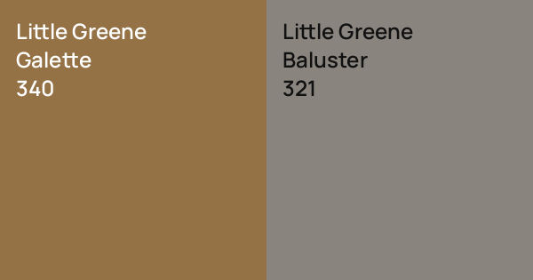 Little Greene Galette vs. Little Greene Baluster comparison