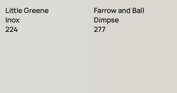 Little Greene Inox vs. Farrow and Ball Dimpse comparison