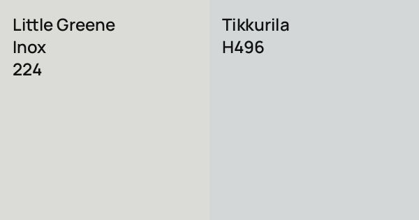 Little Greene Inox vs. Tikkurila H496 comparison