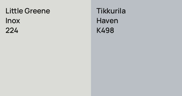 Little Greene Inox vs. Tikkurila Haven comparison