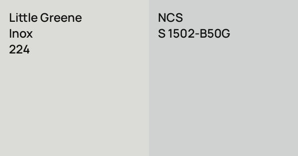 Little Greene Inox vs. NCS S 1502-B50G comparison