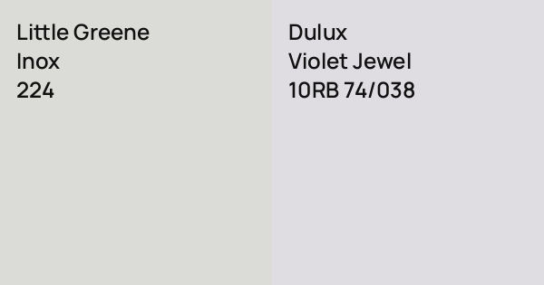 Little Greene Inox vs. Dulux Violet Jewel comparison