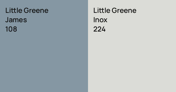 Little Greene James vs. Little Greene Inox comparison