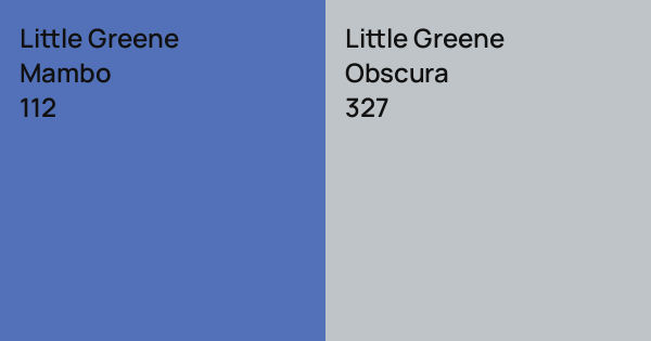 Little Greene Mambo vs. Little Greene Obscura comparison