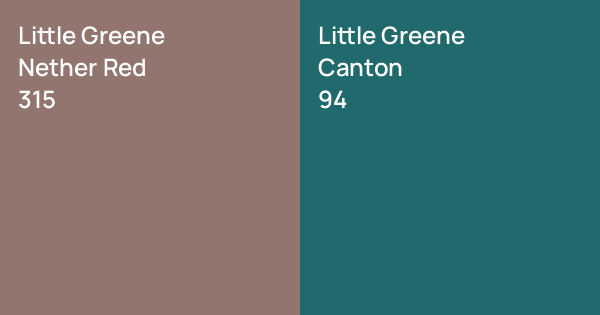 Little Greene Nether Red vs. Little Greene Canton comparison