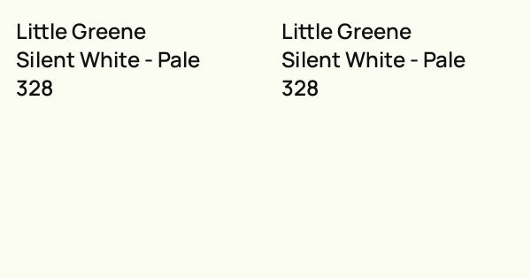 Little Greene Silent White - Pale vs. Little Greene Silent White - Pale ...