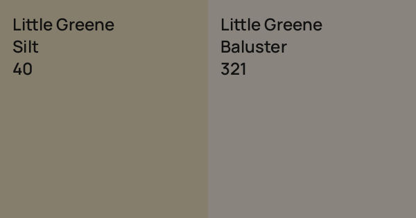 Little Greene Silt vs. Little Greene Baluster comparison