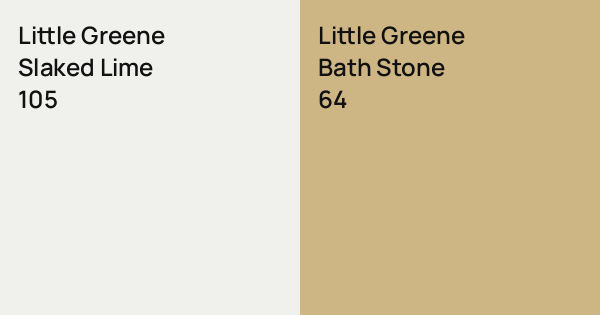 Little Greene Slaked Lime vs. Little Greene Bath Stone comparison