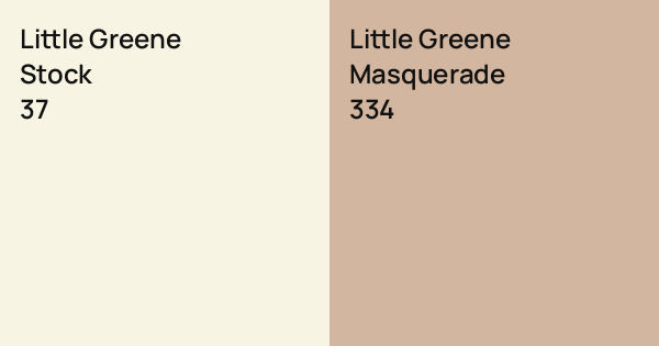 Little Greene Stock vs. Little Greene Masquerade comparison