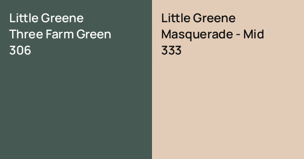 Little Greene Three Farm Green vs. Little Greene Masquerade - Mid ...