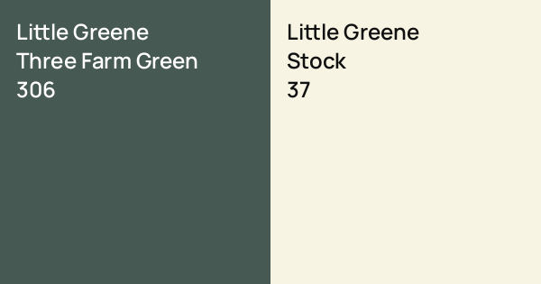 Little Greene Three Farm Green vs. Little Greene Stock comparison
