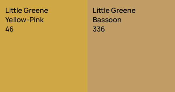 Little Greene Yellow-Pink vs. Little Greene Bassoon comparison