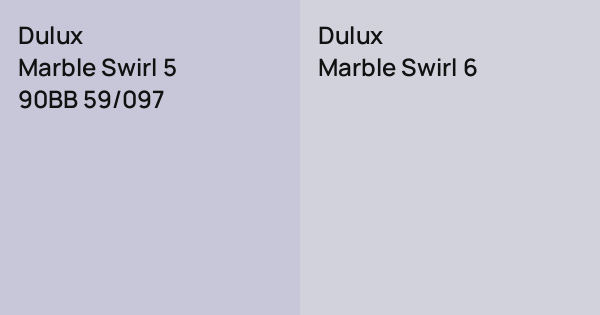 Dulux Marble Swirl 5 vs. Dulux Marble Swirl 6 comparison