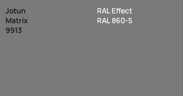 Jotun Matrix vs. RAL Effect RAL 860-5 comparison