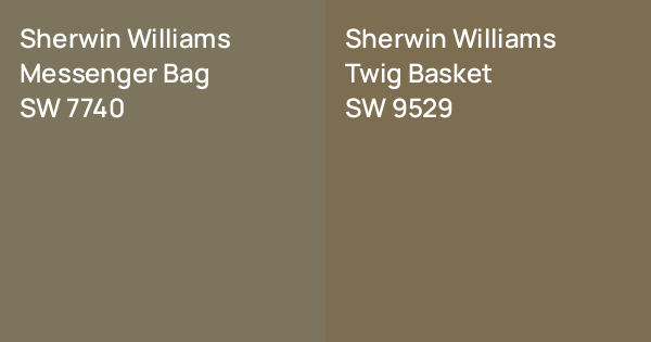 Sherwin Williams Messenger Bag vs. Sherwin Williams Twig Basket comparison