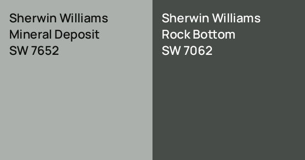Sherwin Williams Mineral Deposit vs. Sherwin Williams Rock Bottom ...