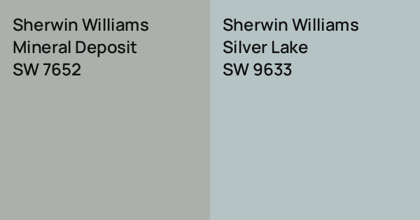 Sherwin Williams Mineral Deposit vs. Sherwin Williams Silver Lake ...