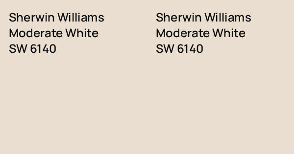 Sherwin Williams Moderate White vs. Sherwin Williams Moderate White ...