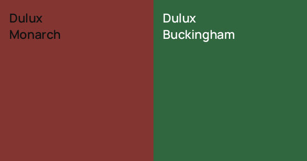 Dulux Monarch vs. Dulux Buckingham comparison