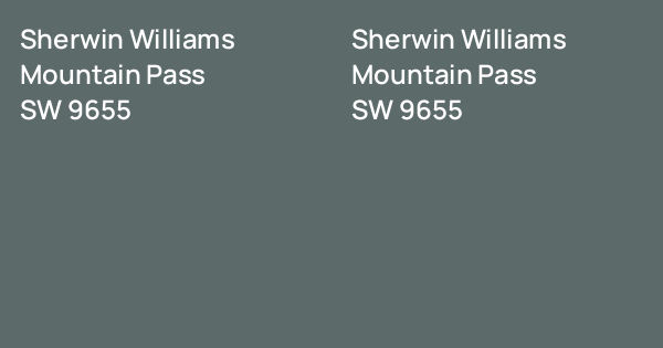 Sherwin Williams Mountain Pass vs. Sherwin Williams Mountain Pass ...