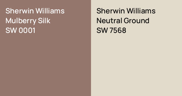 Sherwin Williams Mulberry Silk vs. Sherwin Williams Neutral Ground ...