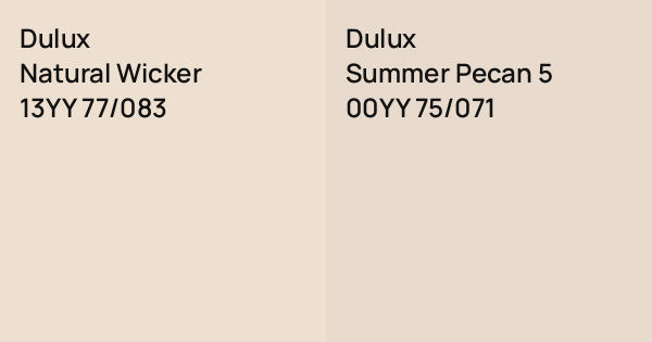 Dulux Natural Wicker vs. Dulux Summer Pecan 5 comparison